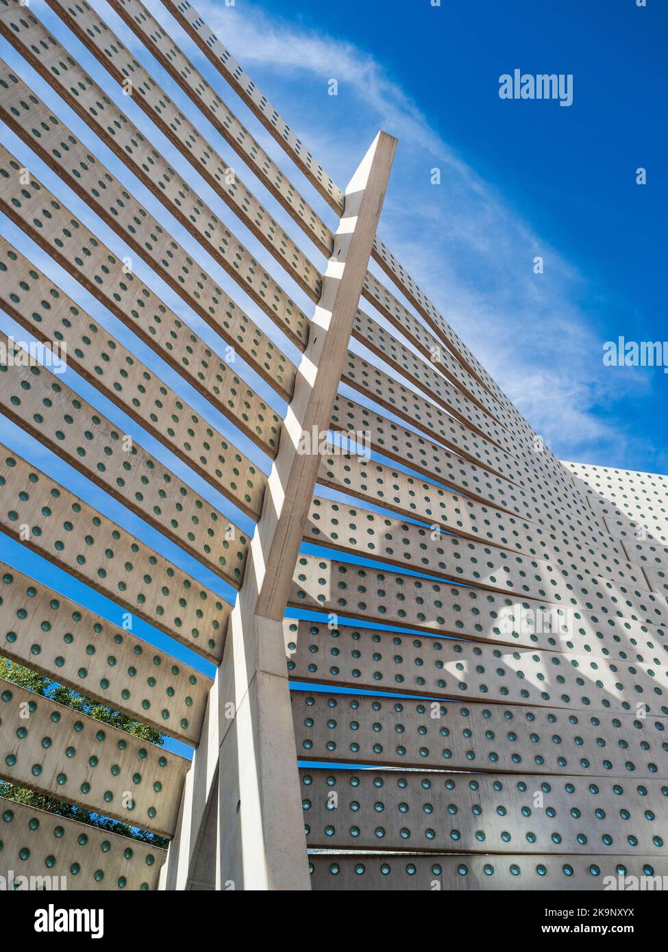 Facade of steel panels Stock Photo - Alamy