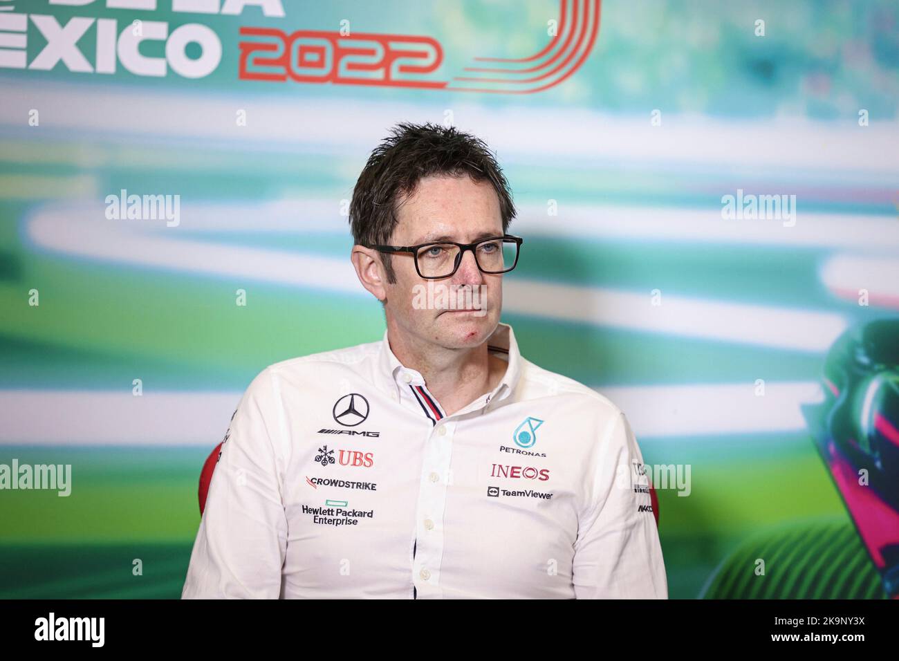 Mexico City, Mexico. 29th Oct, 2022. Andrew Shovlin (GBR, Mercedes-AMG ...