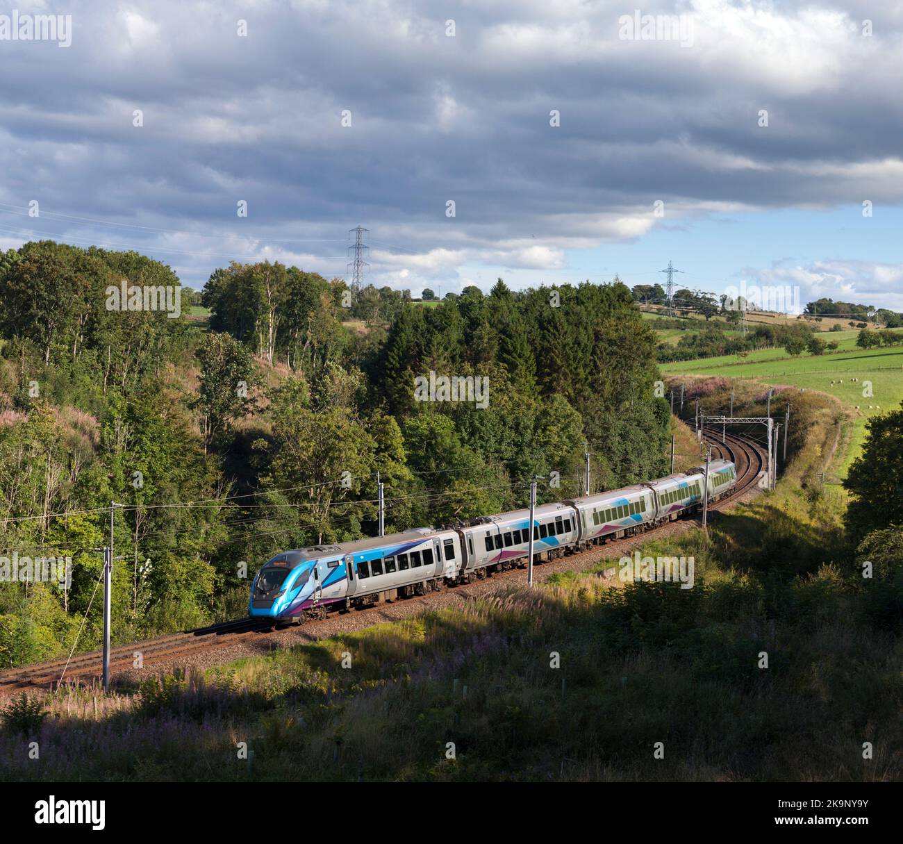 First Transpennine Express CAF class 397 Nova 2 electric train on the ...