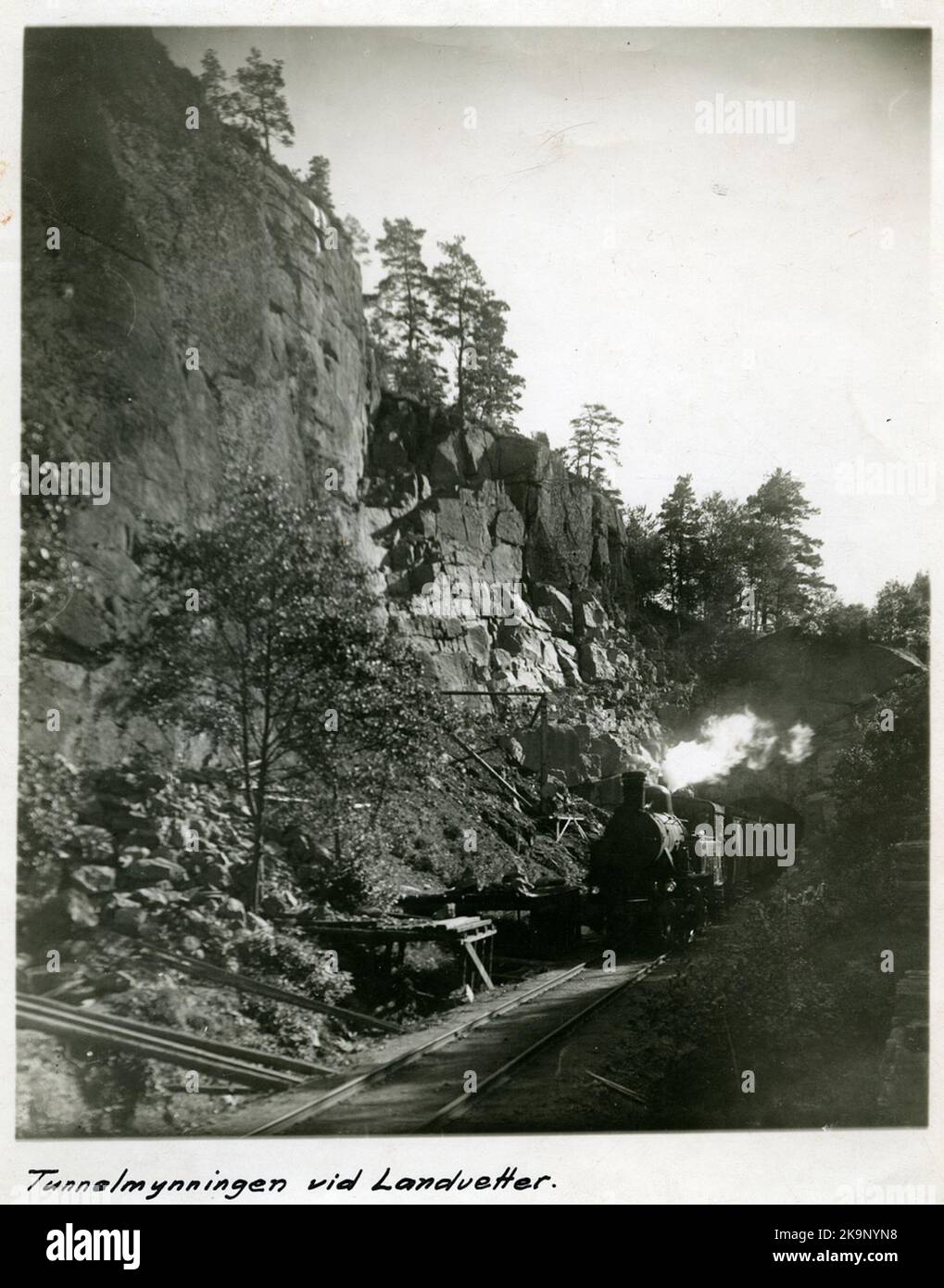 GBJ, Gothenburg - Borås Railway Tunnel Fall, Hasseldalen Stock Photo ...