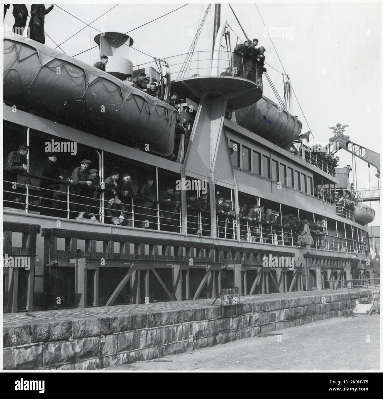 Queen Victoria at the quay in Trelleborg harbor Stock Photo - Alamy