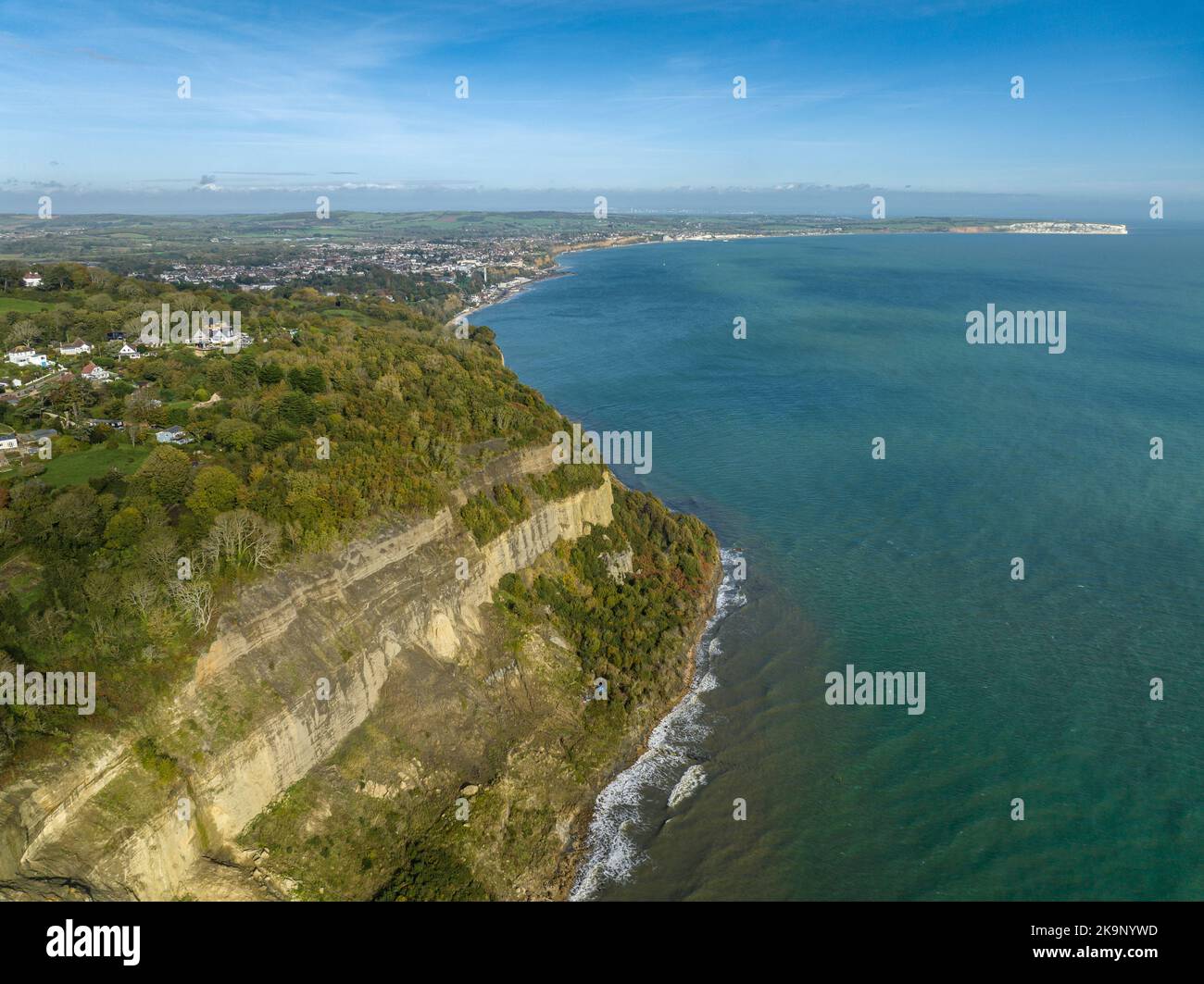 land erosion near Bonchurch Landslips between Bonchurch and Luccombe ...