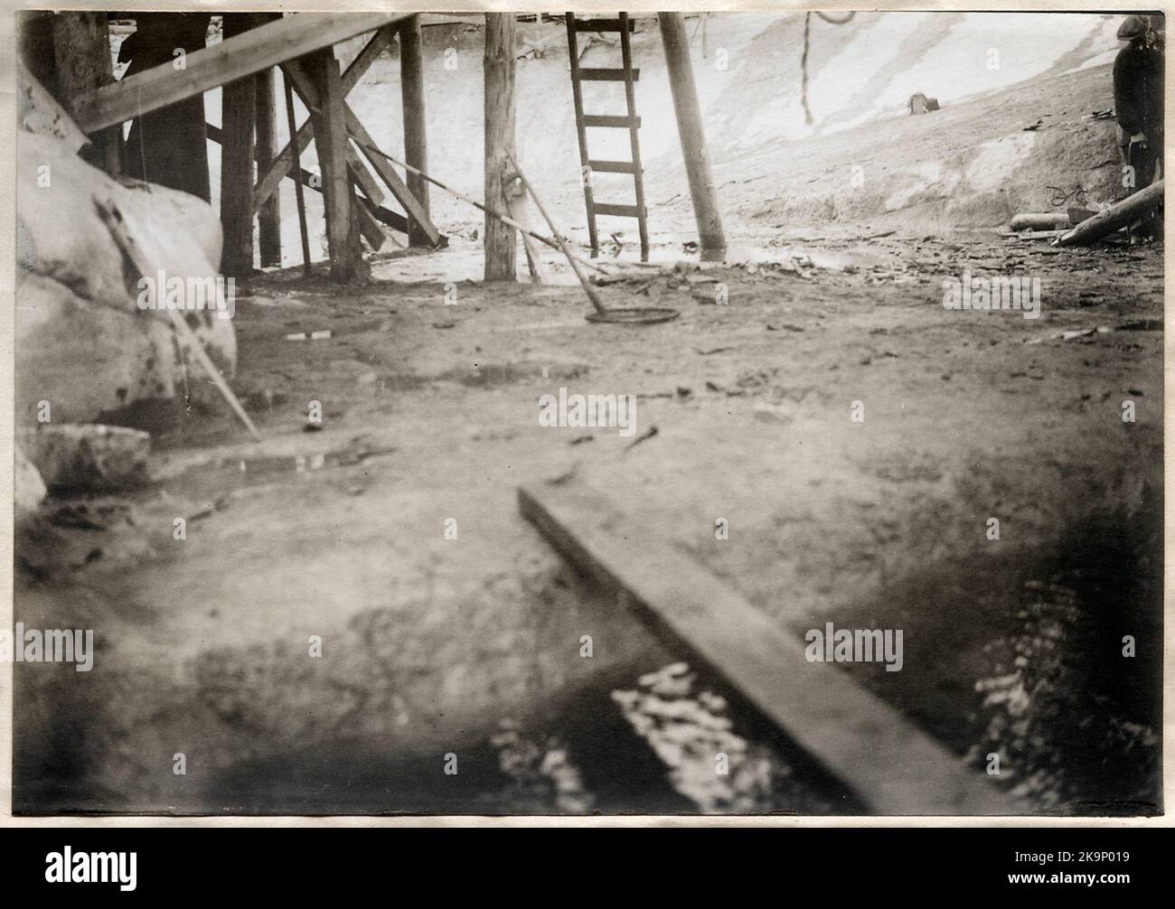 Reinforcement work of the railway bridge over the Pite River at Sikfors ...