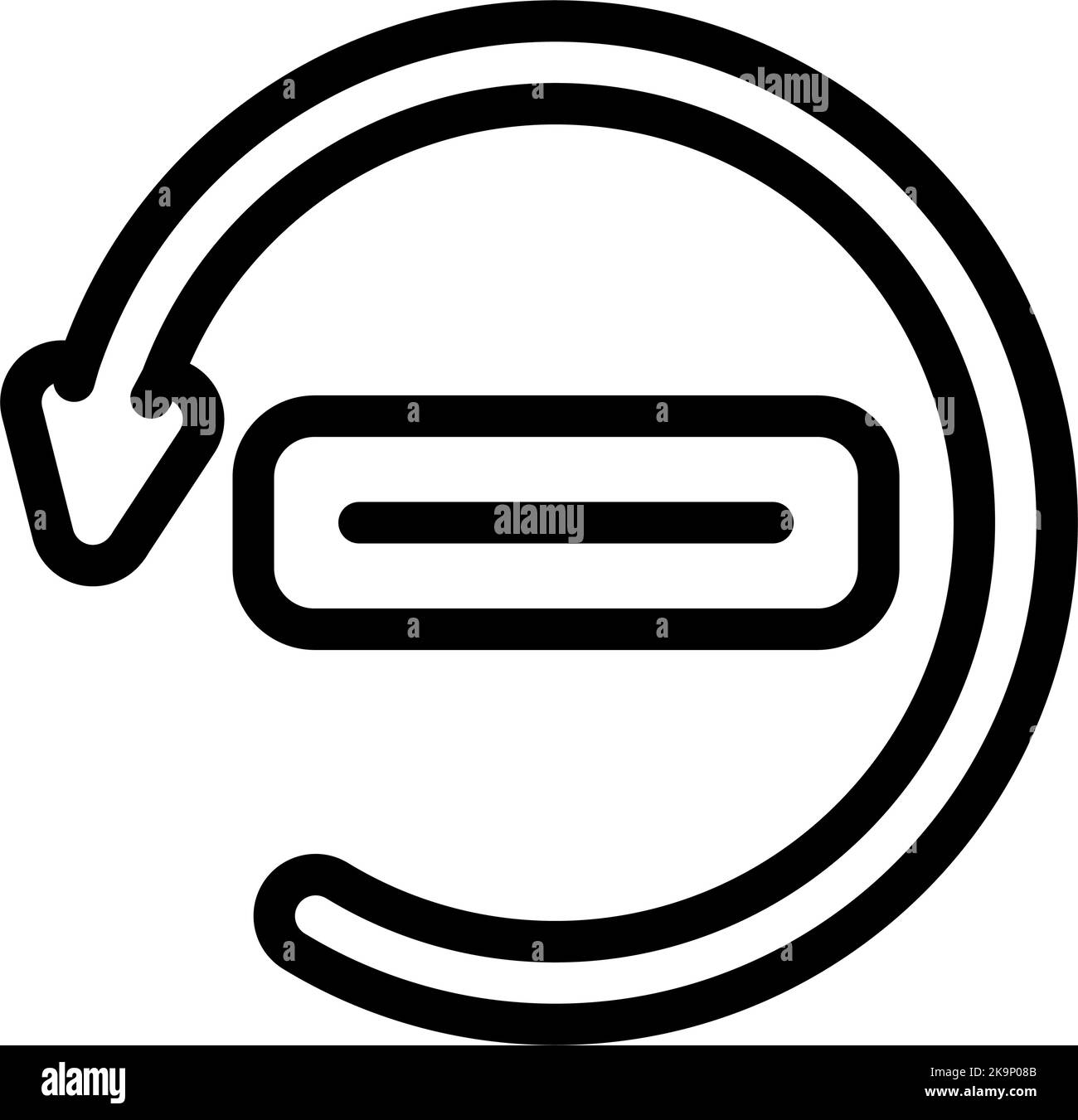Reset Password Line Icon Vector Illustration Stock Vector Image And Art Alamy