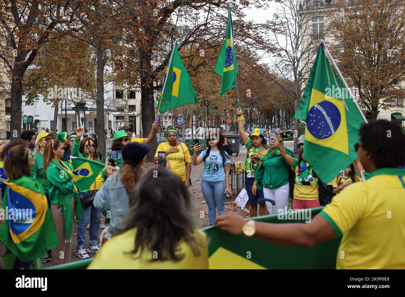 Rally in support of Brazilian President Jair Bolsonaro, candidate for ...