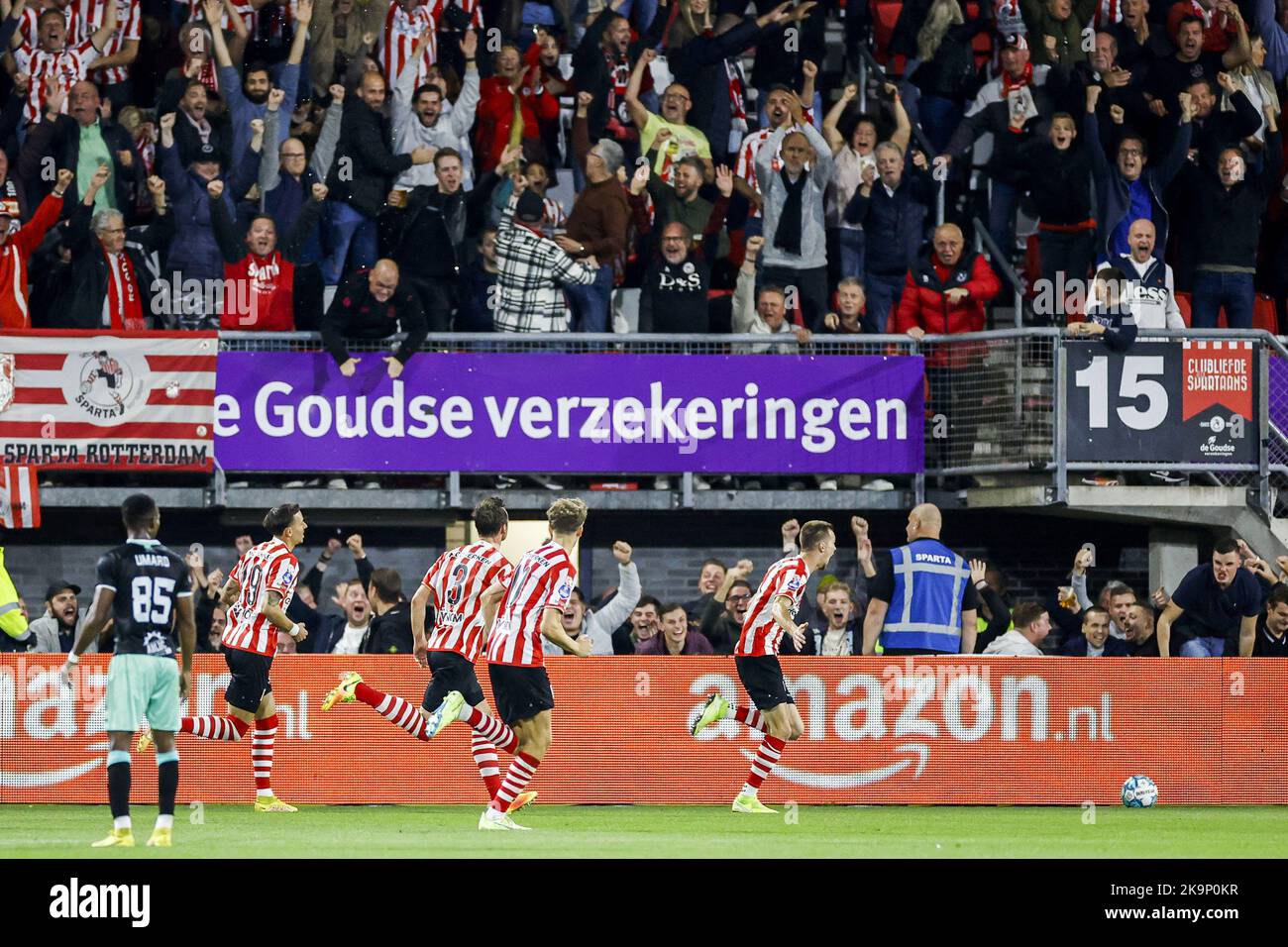 ROTTERDAM - Arno Verschueren of Sparta Rotterdam celebrates the 3-1 ...