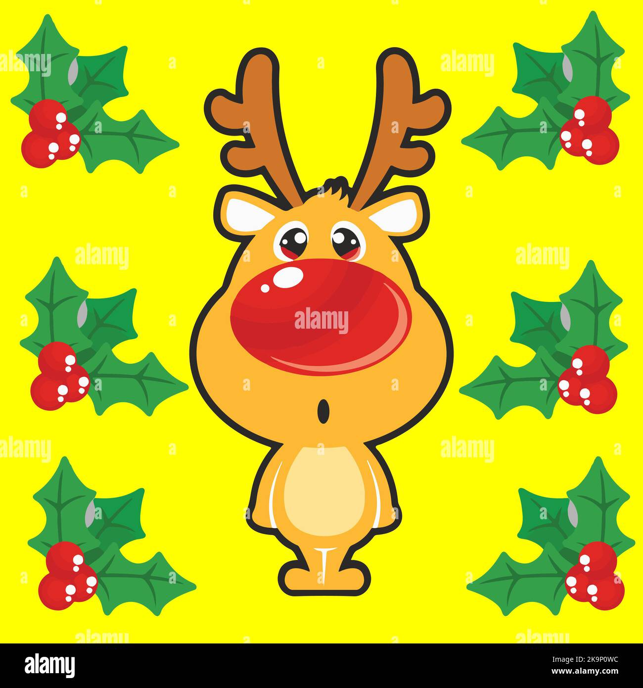 Reindeer design made with colorfull colors . This design is realised on ...