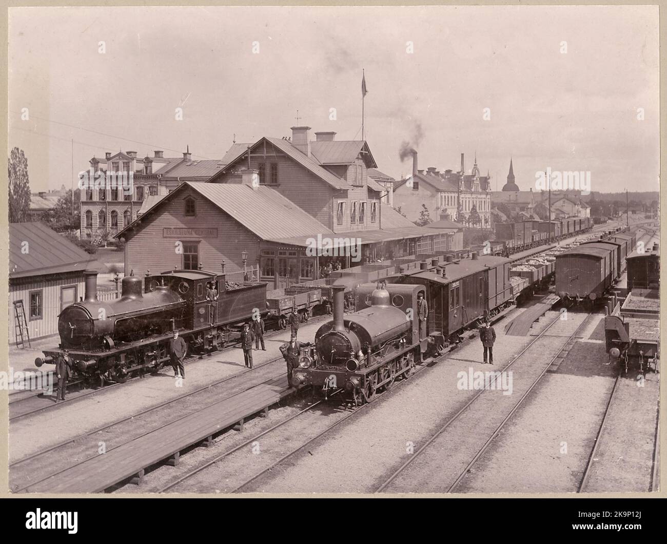 Eskilstuna Central Station. In England, these two locomotives were ...