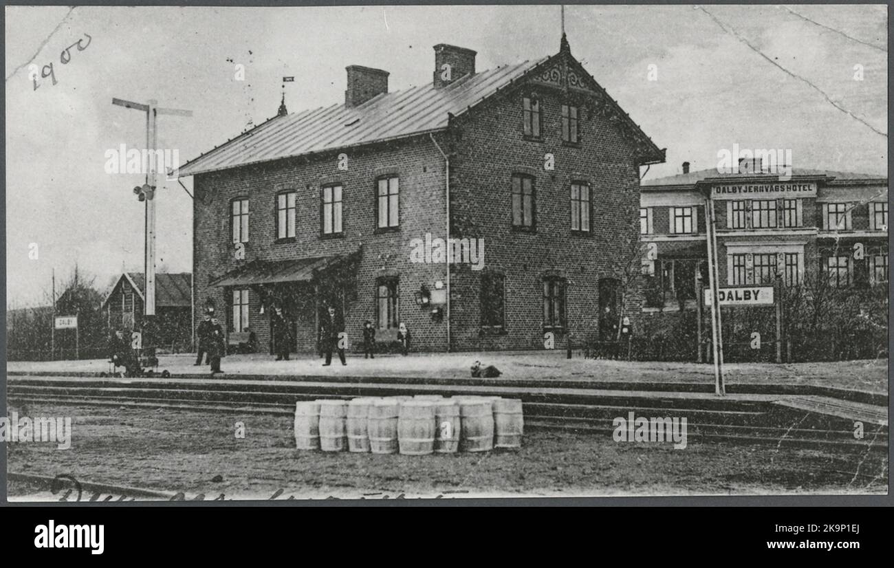 The station built in 1893 by Malmö-Tommelilla Railway, meeting. The ...
