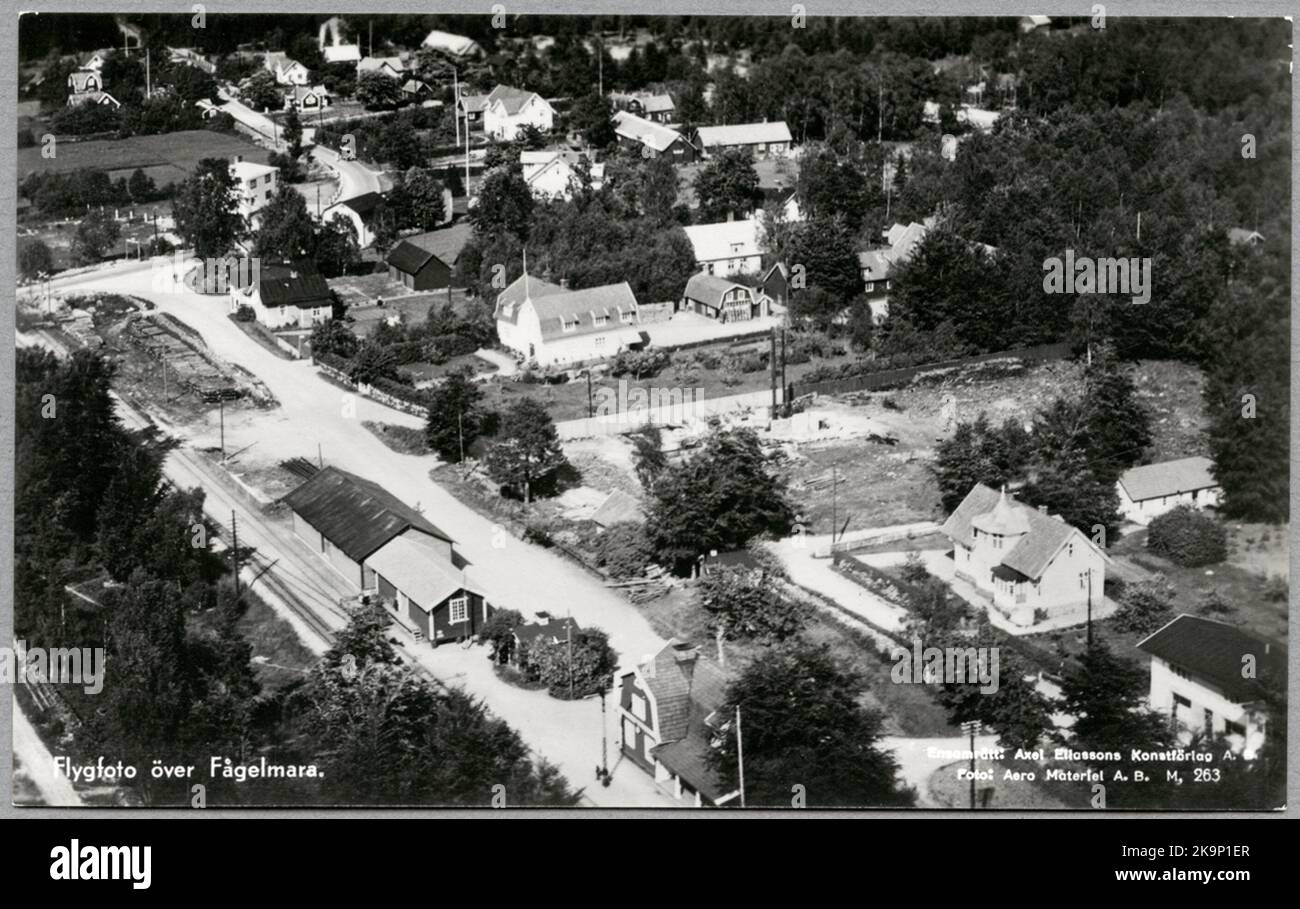 Aerial photo over bird mara with the station at the left Stock Photo ...