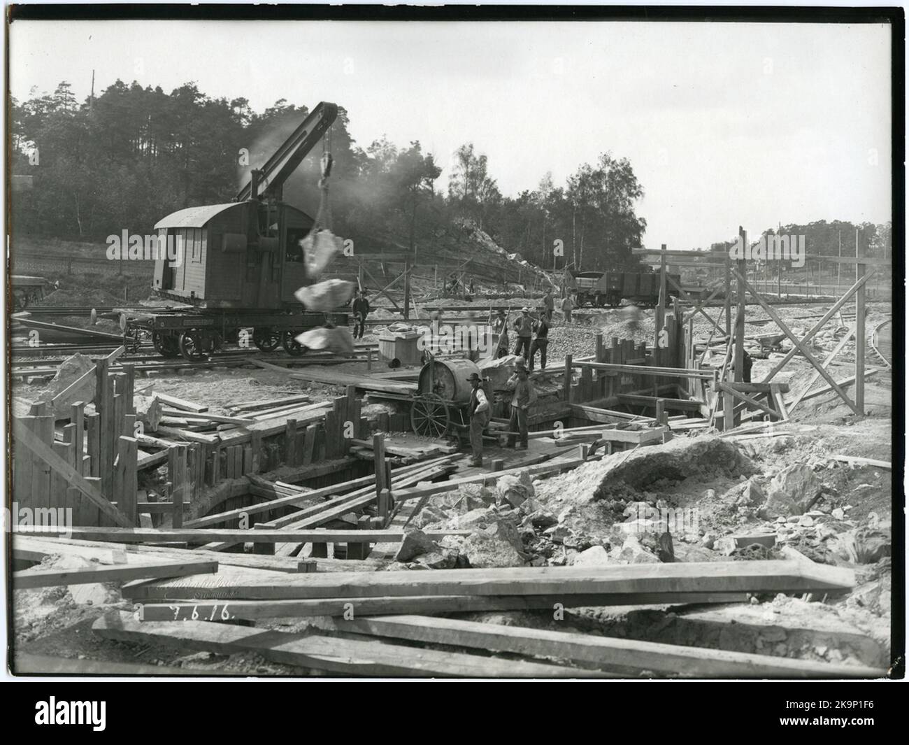 Stockholm Västerås Bergslagen, SWB Viaduct Casting on the Tomteboda ...