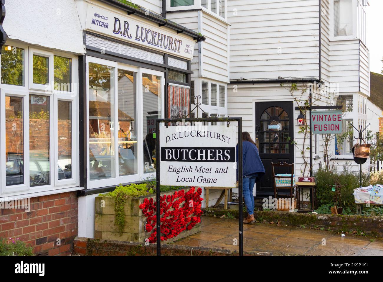 Local village butcher, smarden, kent, uk Stock Photo - Alamy