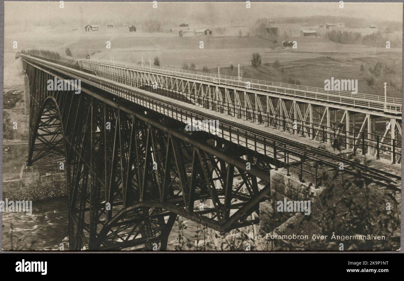 Forsmobron over the Ångerman River Stock Photo - Alamy
