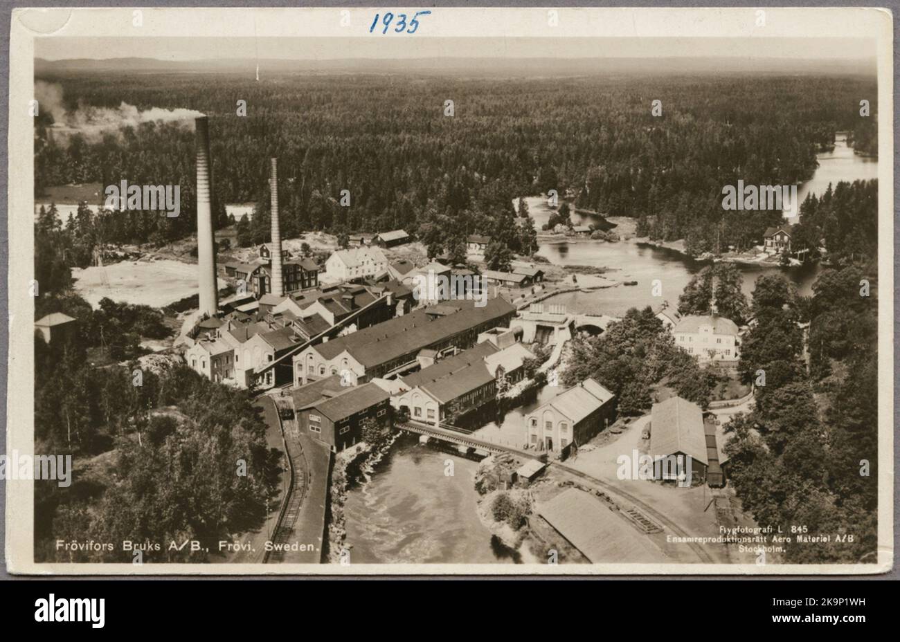 Aerial photo over the utility area Stock Photo - Alamy