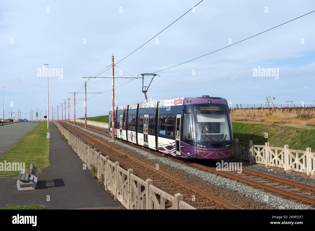 Queens Promenade, Bispham Blackpool and Fleetwood Bombardier flexity ...