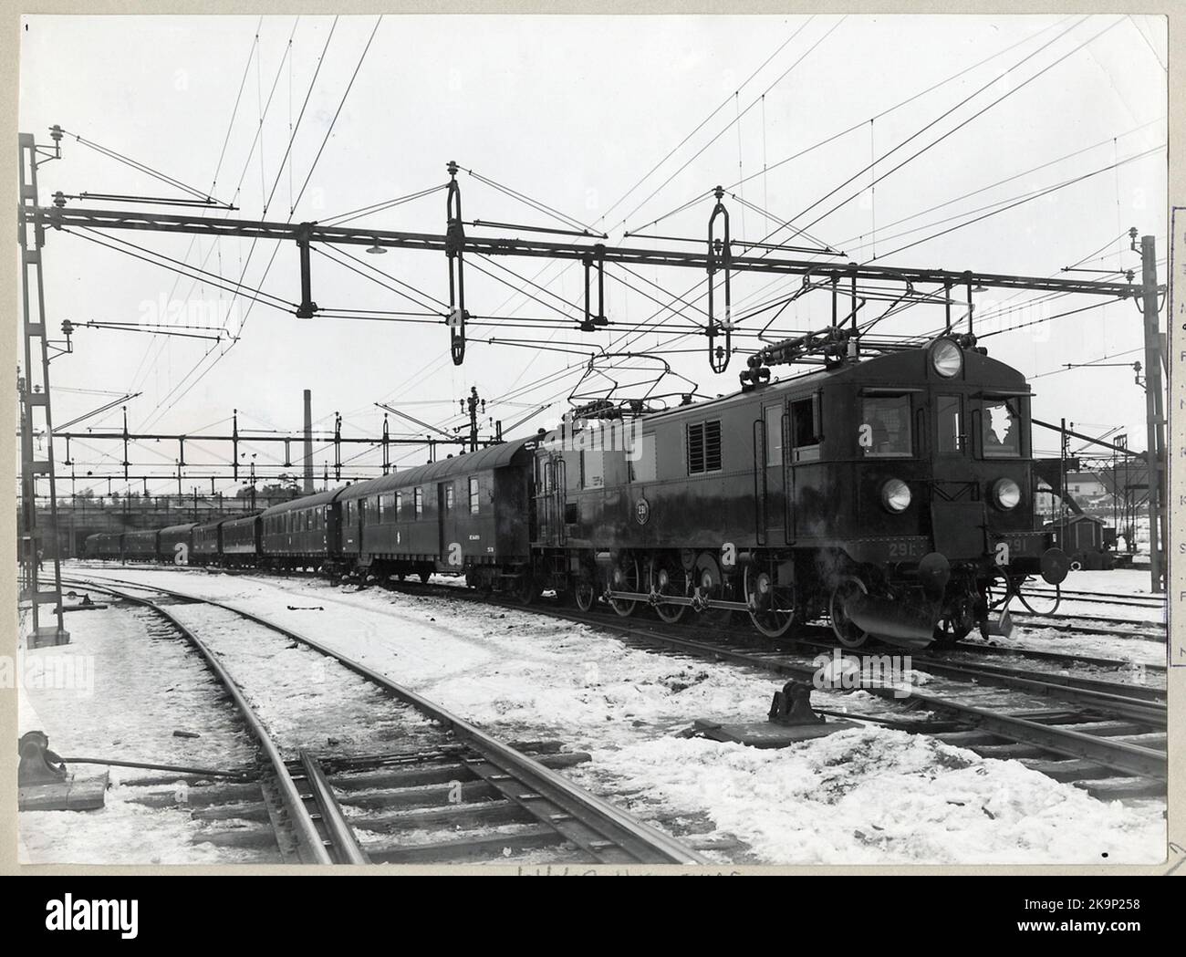 State Railways SJ D 291 at Hagalunds Bangård Stock Photo - Alamy