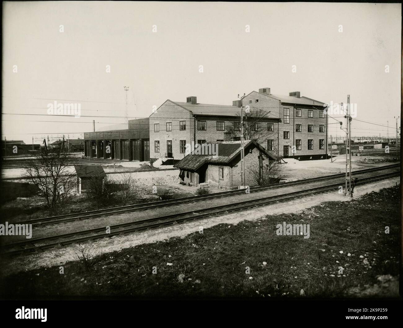 Bangården at Malmö station. Malmö Central Station. From 1856 to 1864 ...