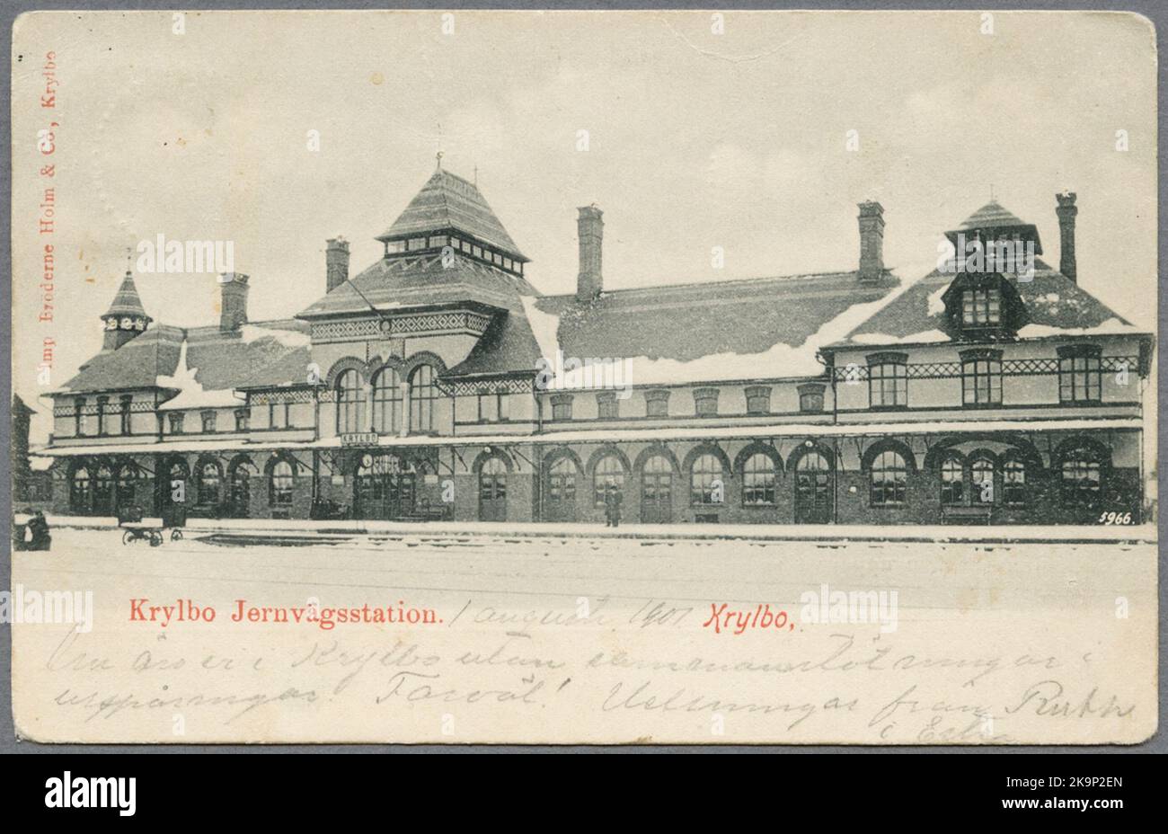 Avesta Krylbo station seen from the track side Stock Photo - Alamy