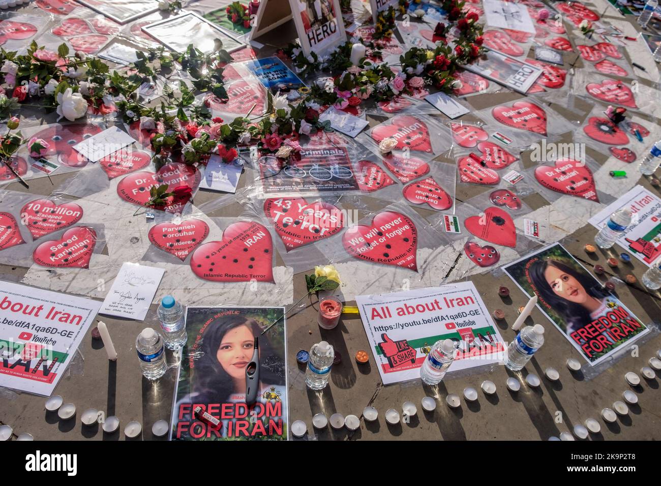 London, UK. 29 Oct 2022. After the death of 22 year Mahsa Amini in Iran ...