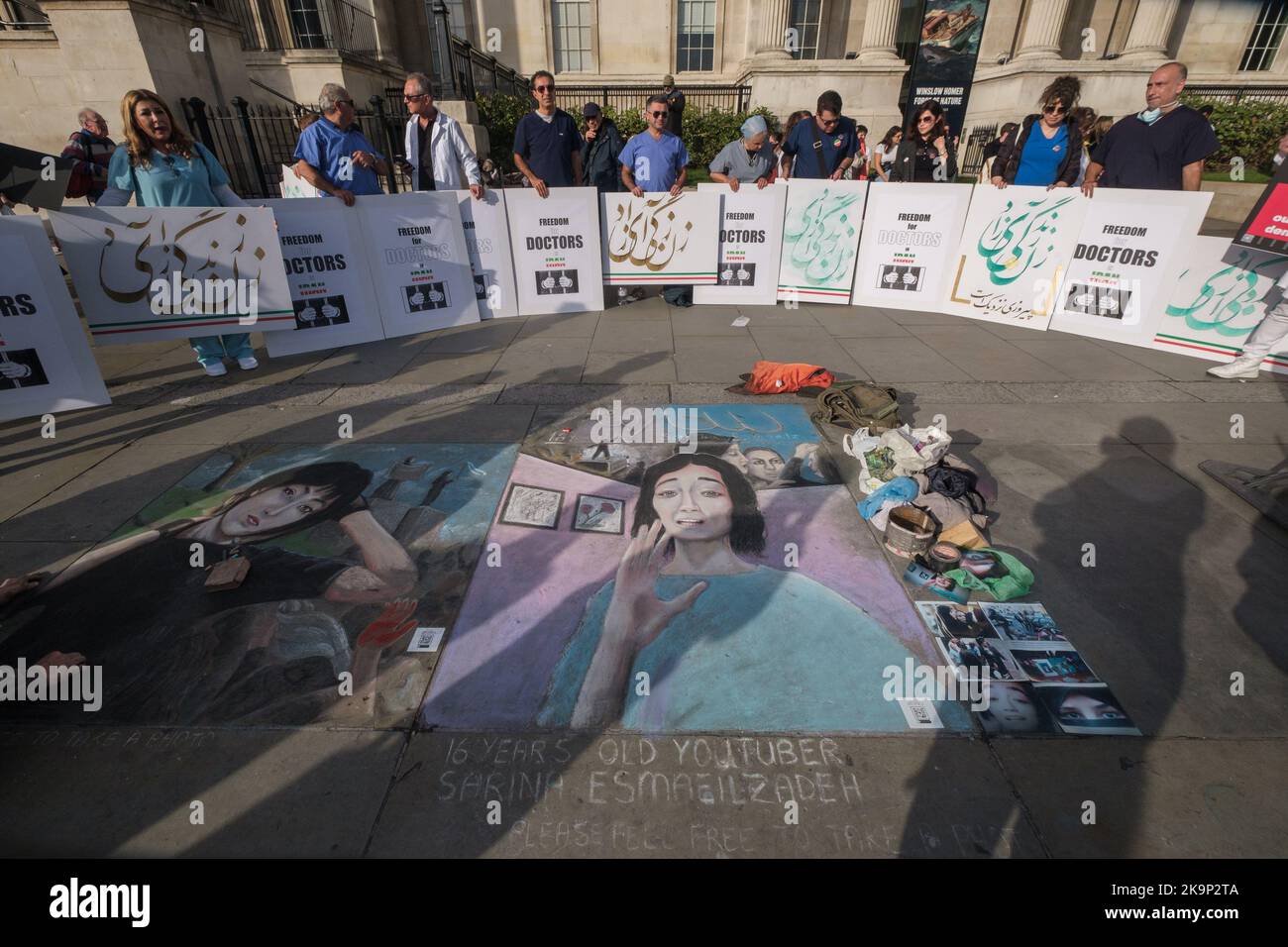 London, UK. 29 Oct 2022. After the death of 22 year Mahsa Amini in Iran ...
