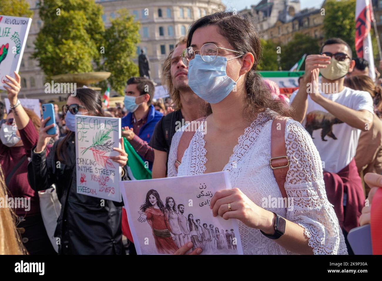 London, UK. 29 Oct 2022. After the death of 22 year Mahsa Amini in Iran ...