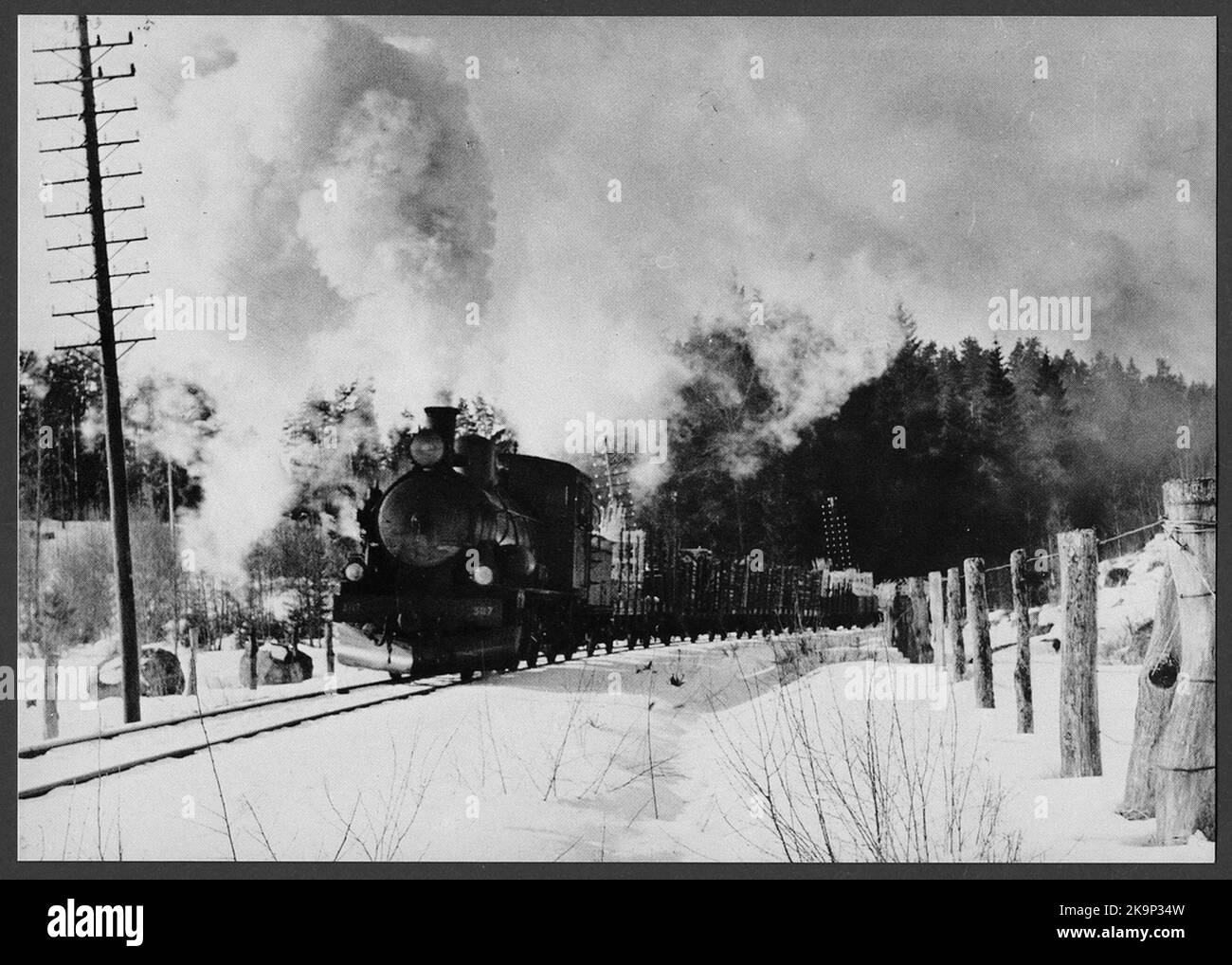 The State Railways, SJ GP 3117 on the line between Åtvidaberg and ...