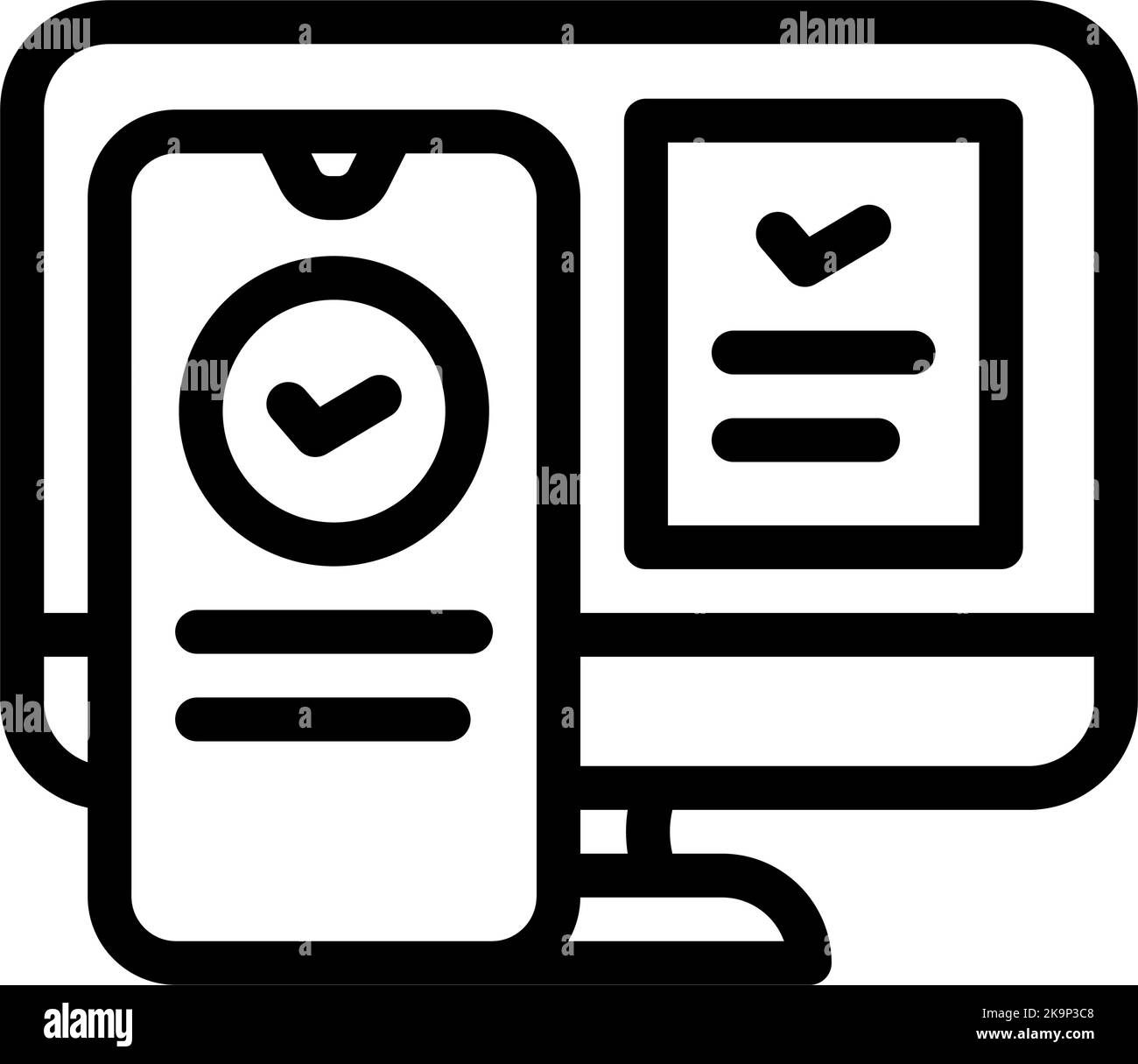 Two step authentication Cut Out Stock Images & Pictures - Alamy