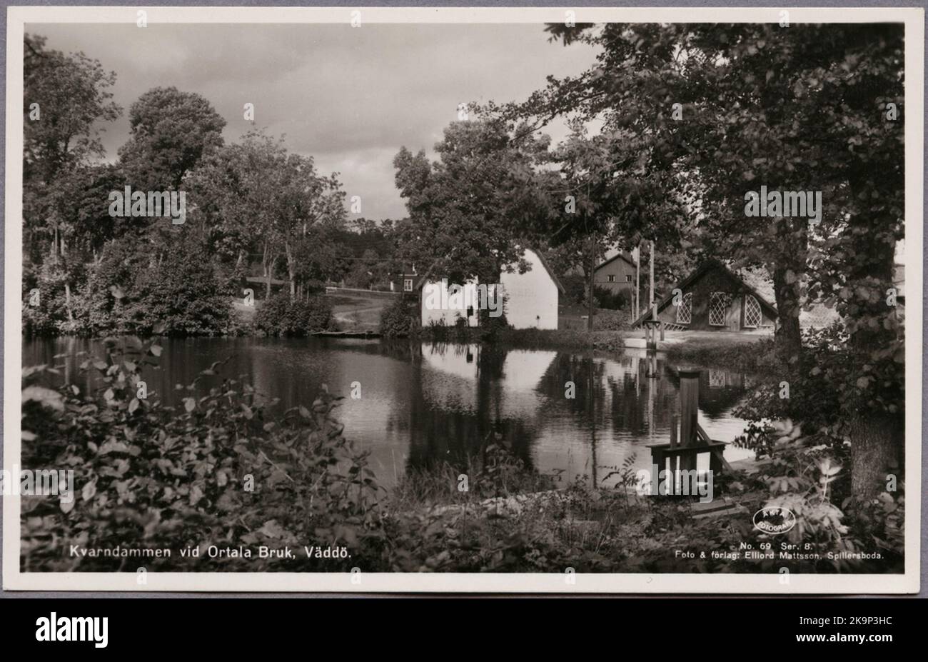 Kvarndammen at Ortala Mill, Väddö Stock Photo - Alamy