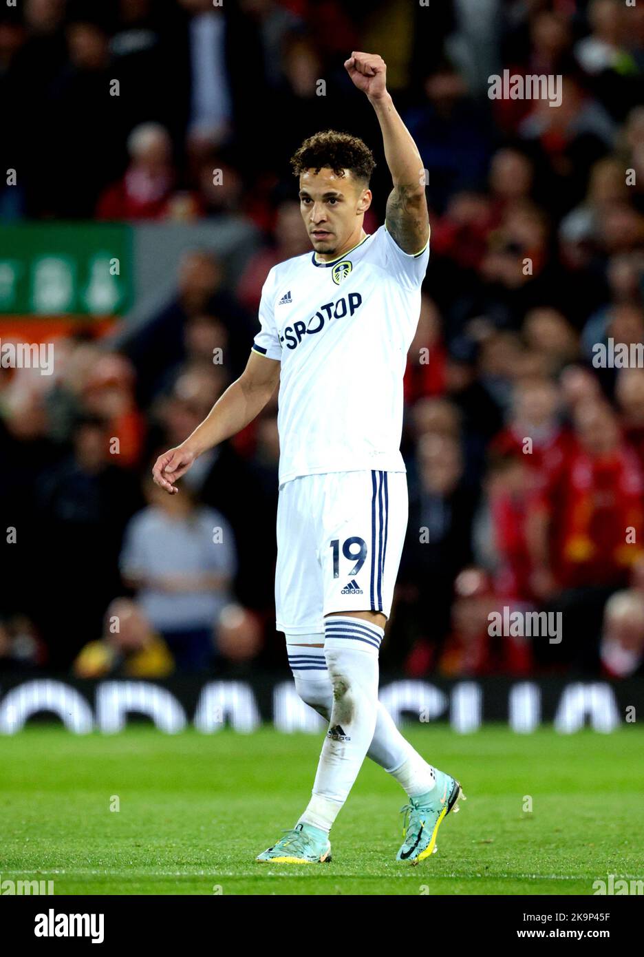Leeds United's Rodrigo Moreno celebrates scoring their side's first ...