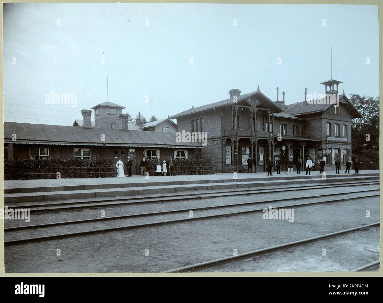 Vingåkers station with post office, about 1900 Stock Photo - Alamy