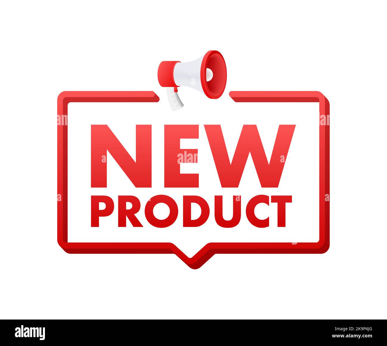 New product Red Label. Red Web Ribbon. Vector stock illustration Stock ...