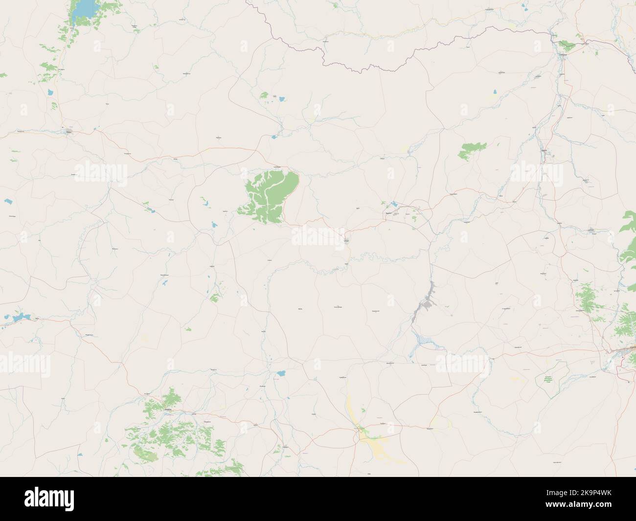 Bulgan, province of Mongolia. Open Street Map Stock Photo - Alamy