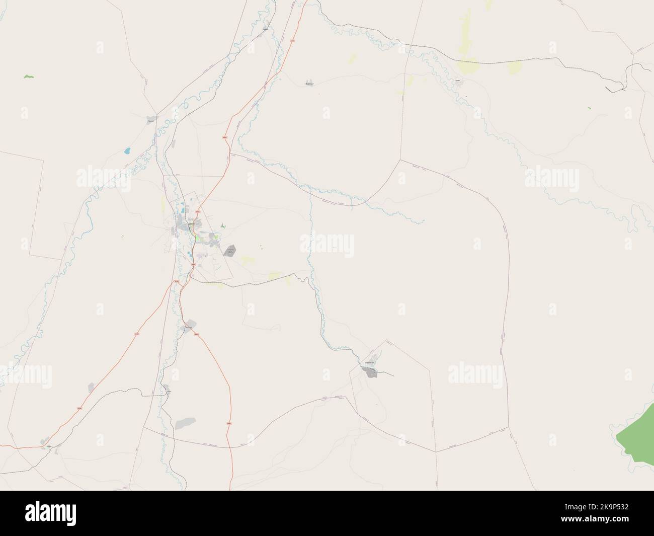 Darhan-Uul, municipality of Mongolia. Open Street Map Stock Photo - Alamy