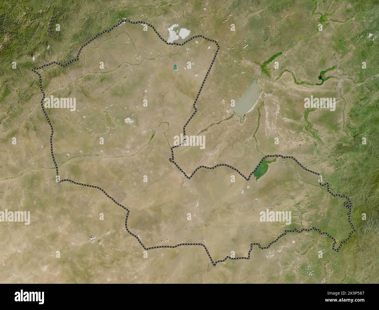 Dornod, province of Mongolia. Low resolution satellite map Stock Photo ...