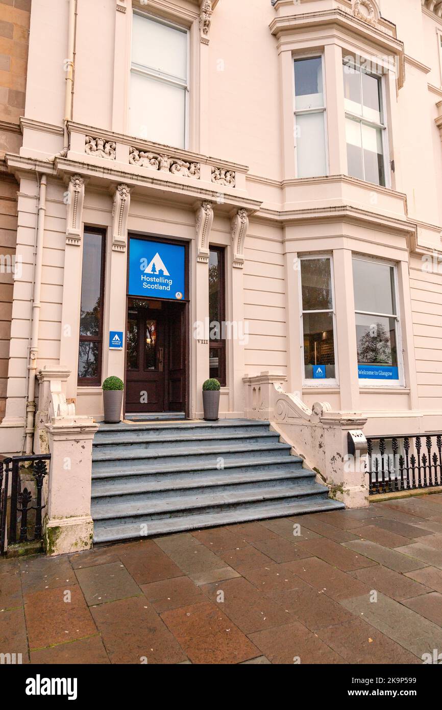 Glasgow Youth Hostel, 7-8 Park Terrace, Glasgow, Scotland Stock Photo ...
