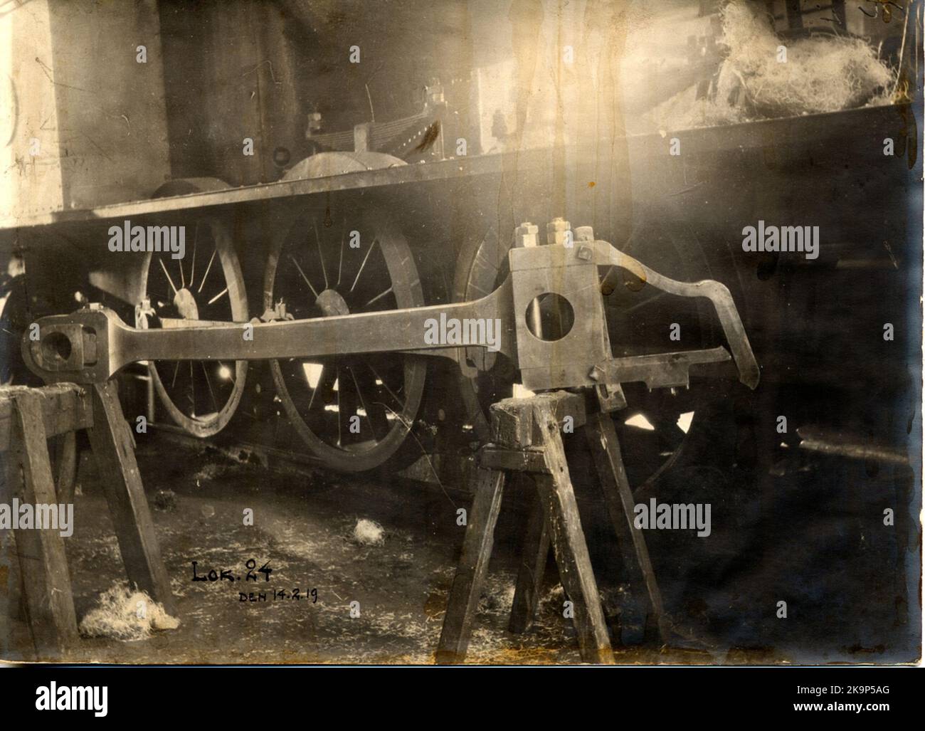 Steam locomotive hnj locomotive 24's right crankbug. BROVEN 1918-11-16 ...