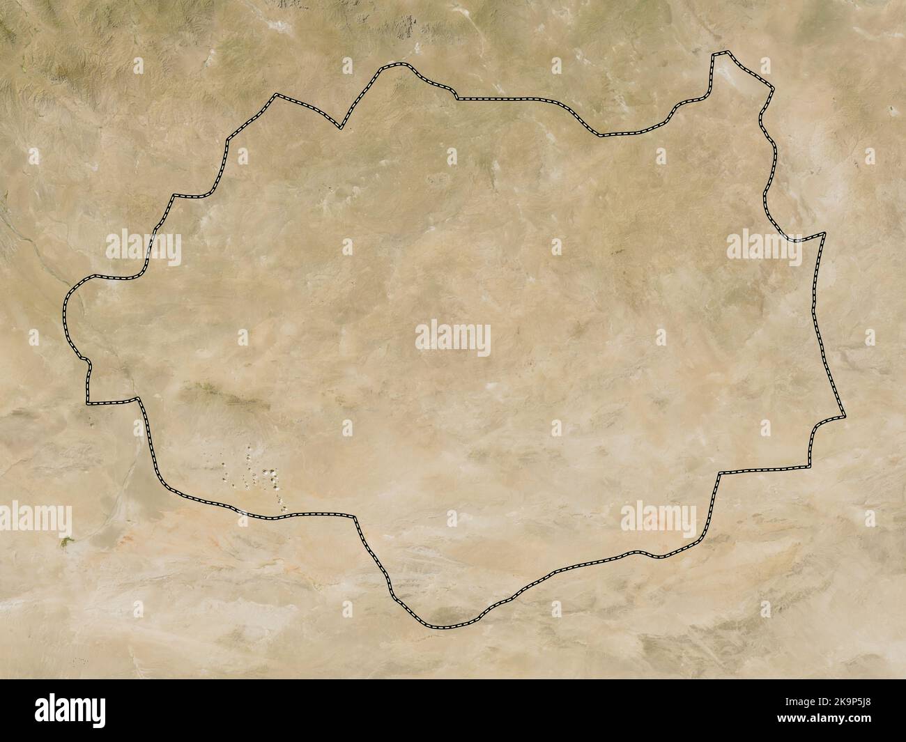 Dundgovi, province of Mongolia. Low resolution satellite map Stock ...