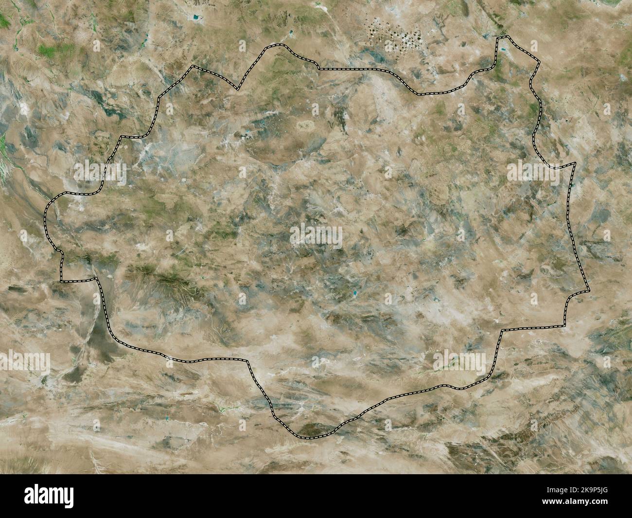 Dundgovi, province of Mongolia. High resolution satellite map Stock ...
