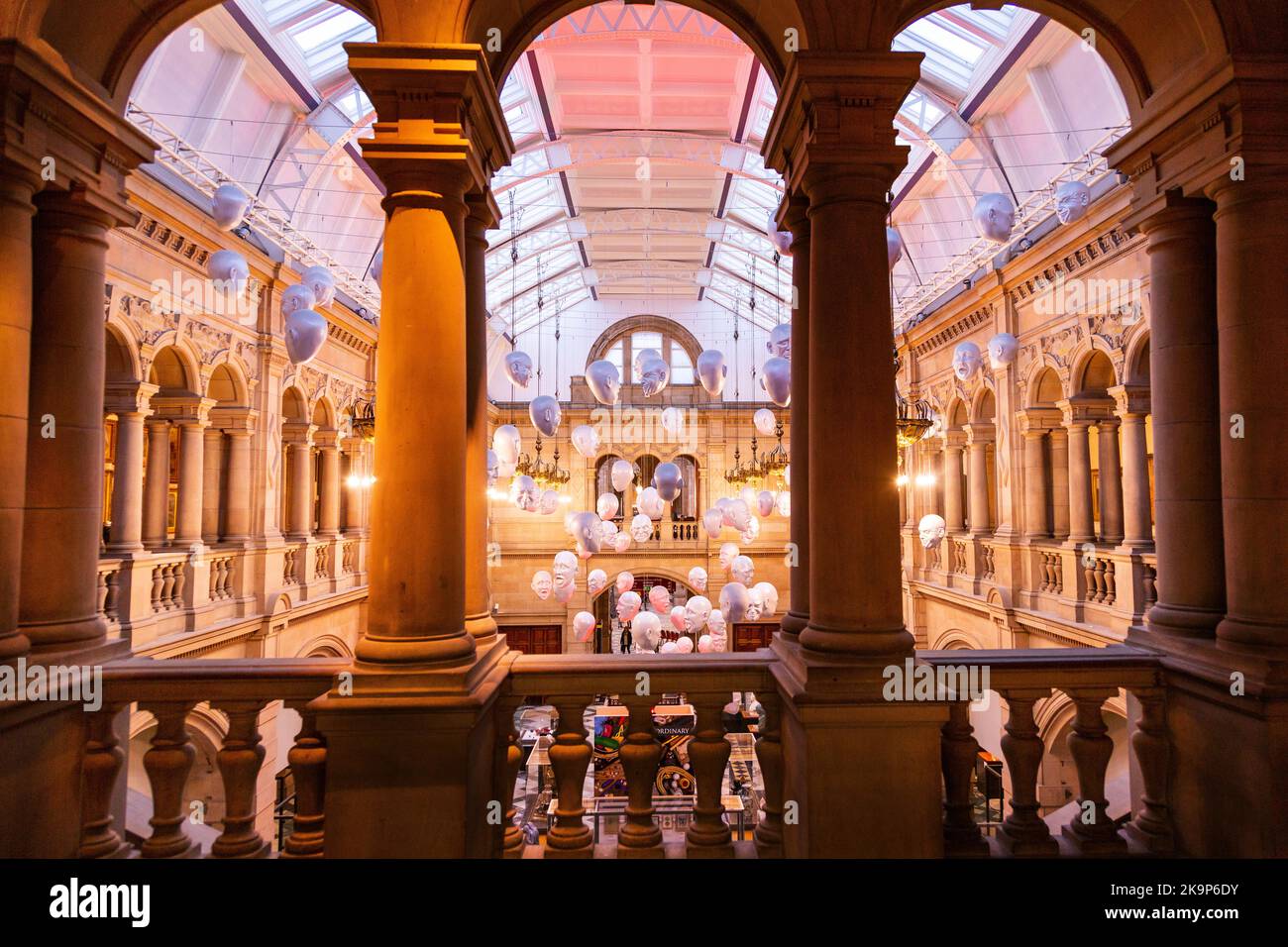 The Floating Heads By Sophie Cave at The Kelvingrove art gallery and ...