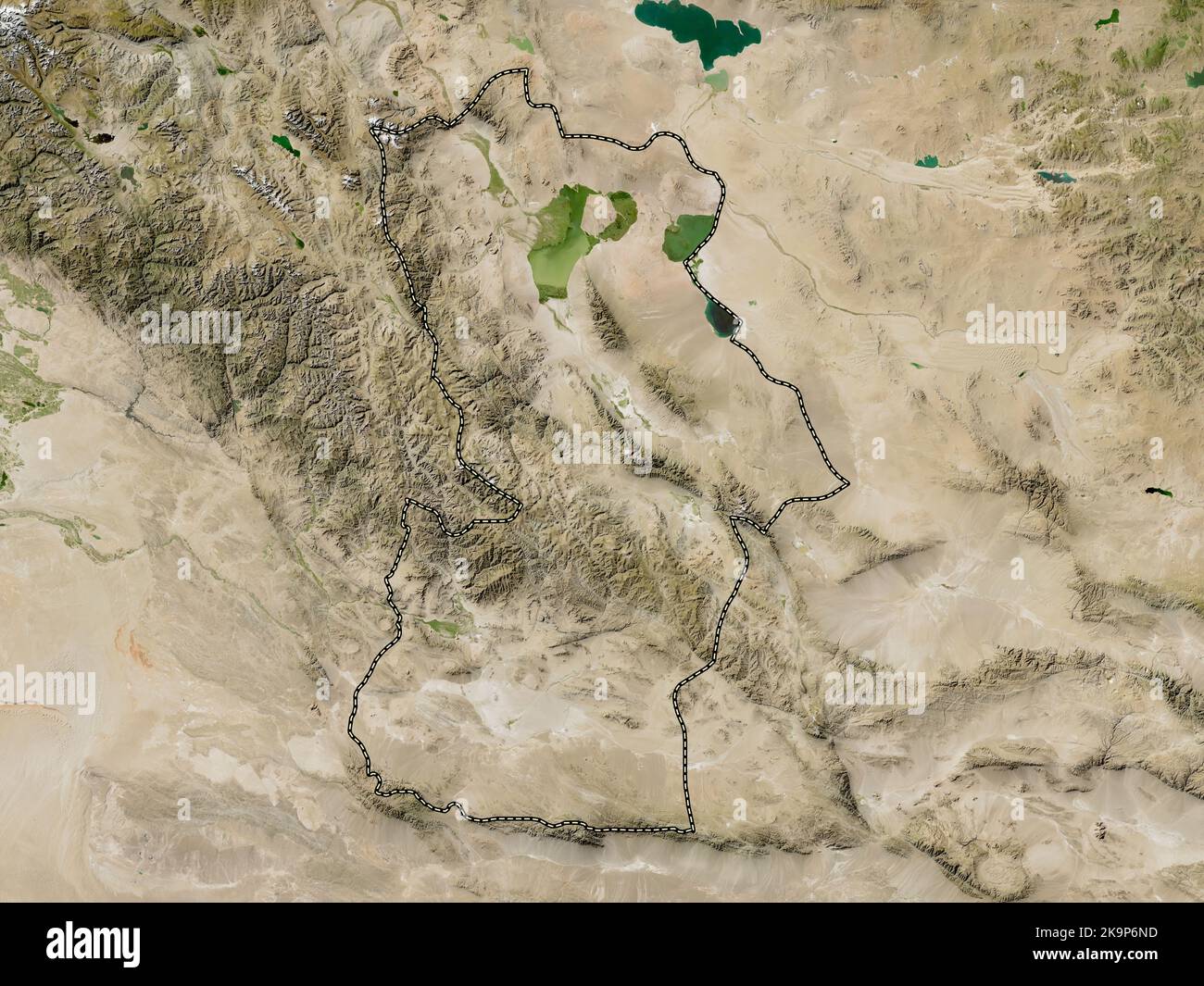 Hovd, province of Mongolia. Low resolution satellite map Stock Photo ...