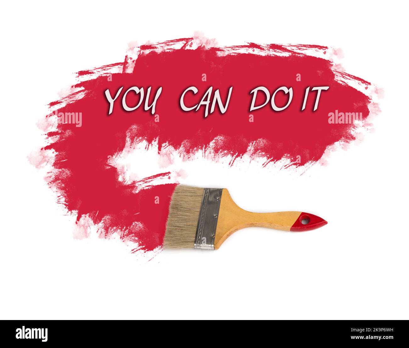 Motivational sign You can do it . Inspiration text with a brush Stock ...