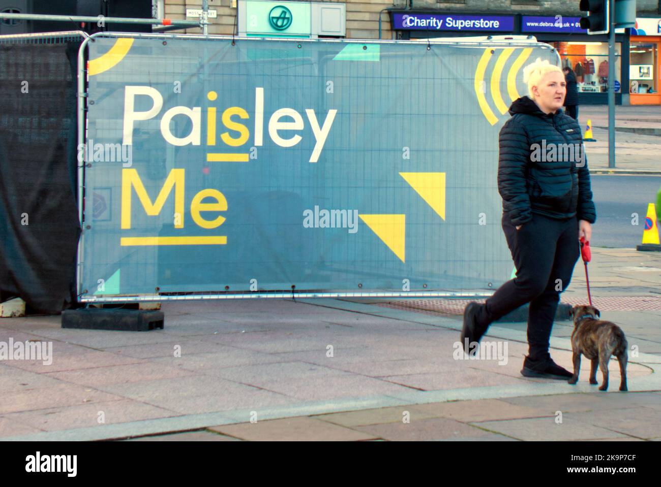 Paisley is me adverts promoting the town in the centre Paisley ...
