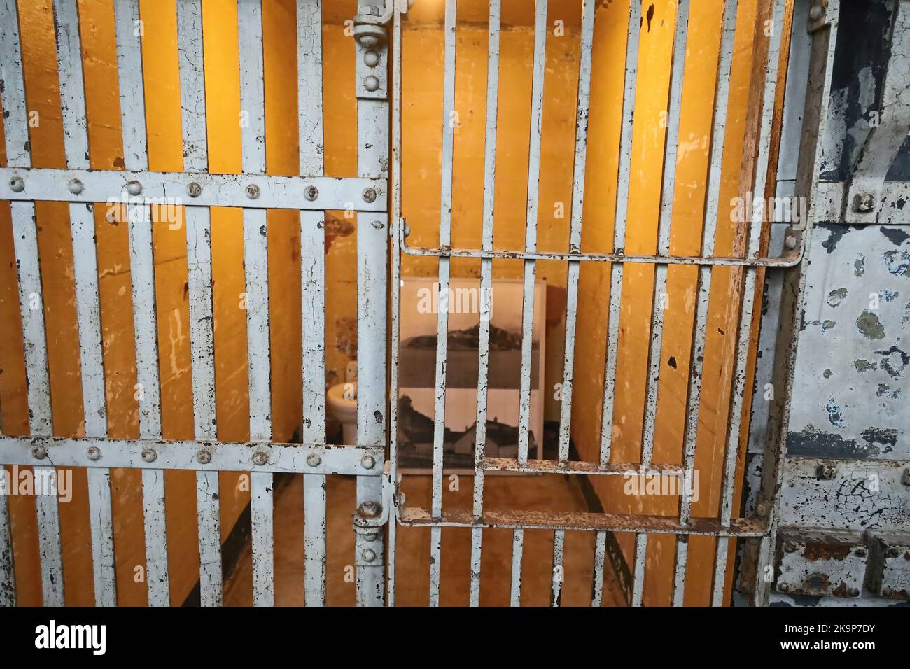 3-1-2021:San Francisco, California: Prison cells in Alcatraz island ...