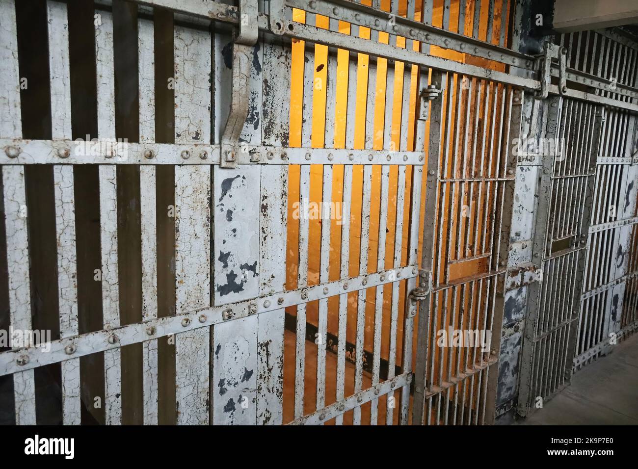 3-1-2021:San Francisco, California: Prison cells in Alcatraz island ...