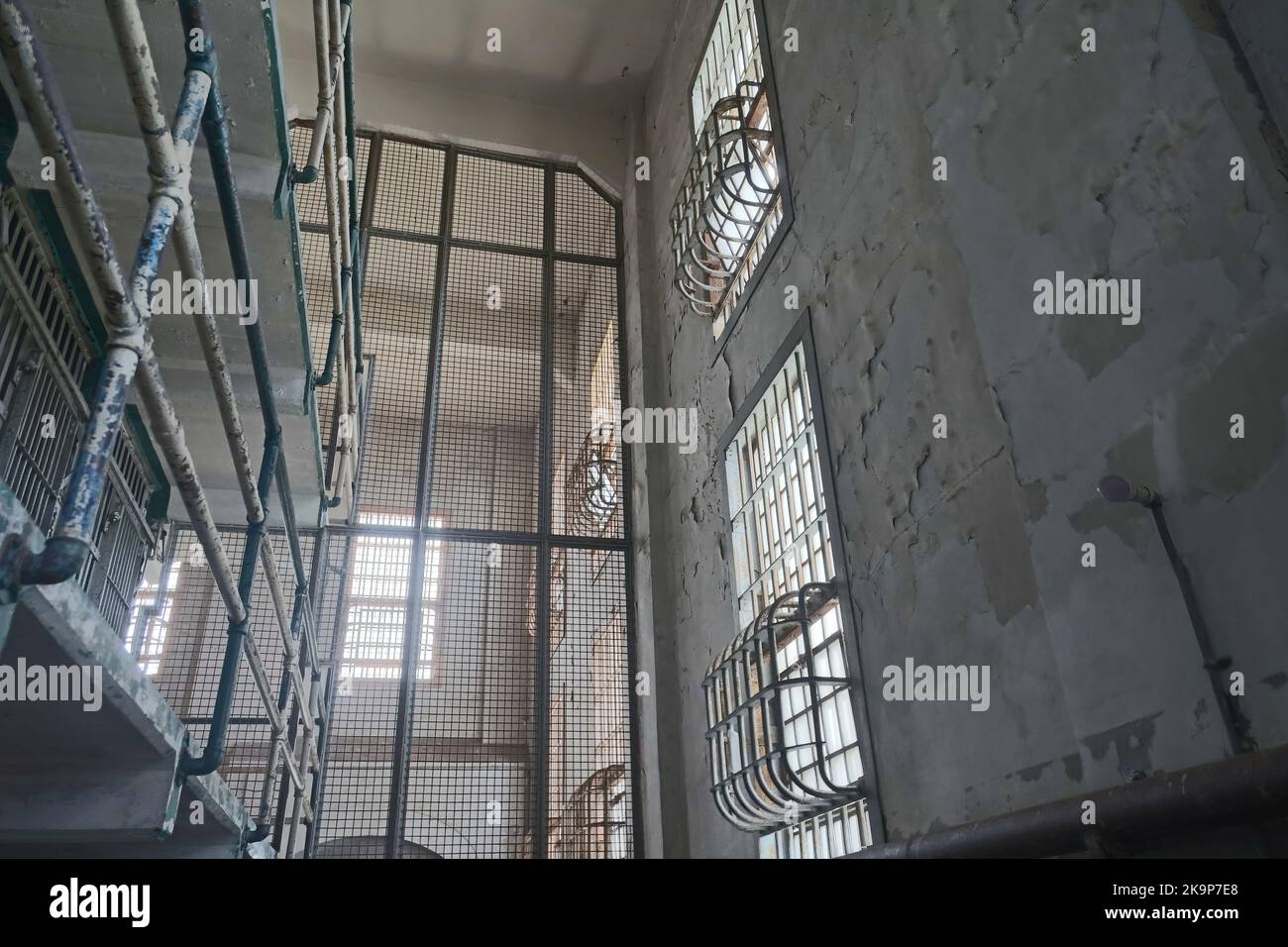 3-1-2021:San Francisco, California: Prison cells in Alcatraz island ...