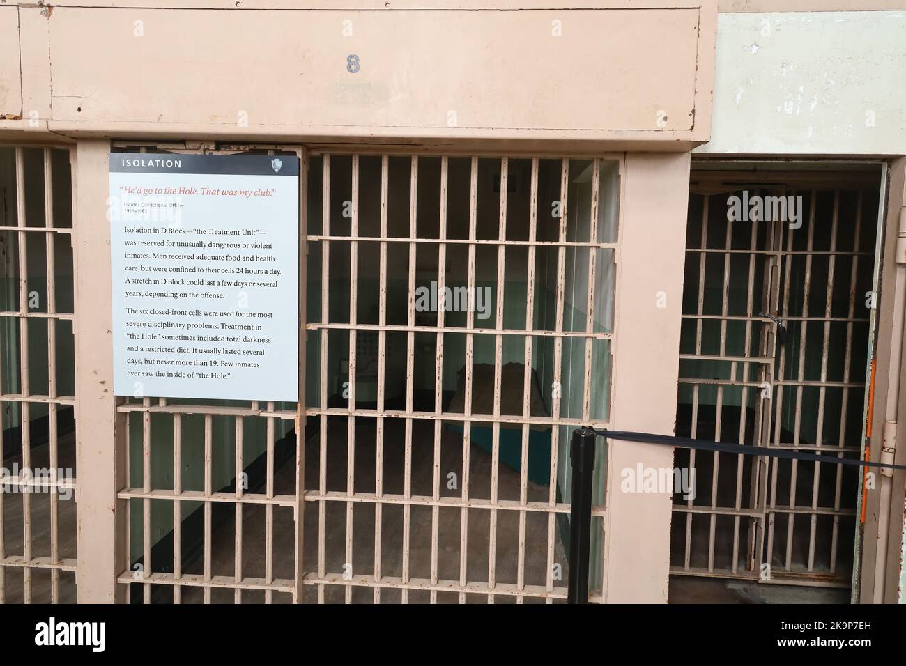 3-1-2021:San Francisco, California: Prison cells in Alcatraz island ...
