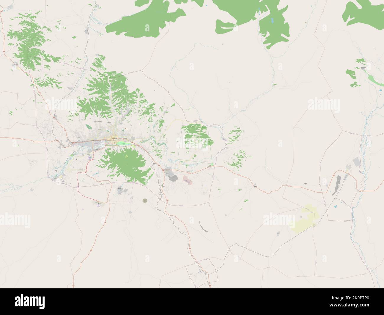 Ulaanbaatar, municipality of Mongolia. Open Street Map Stock Photo - Alamy