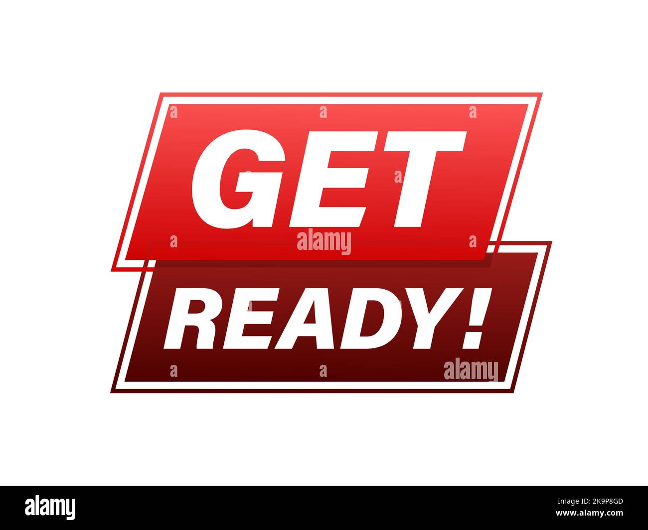 Megaphone with Get ready. Megaphone banner. Web design. Vector stock ...