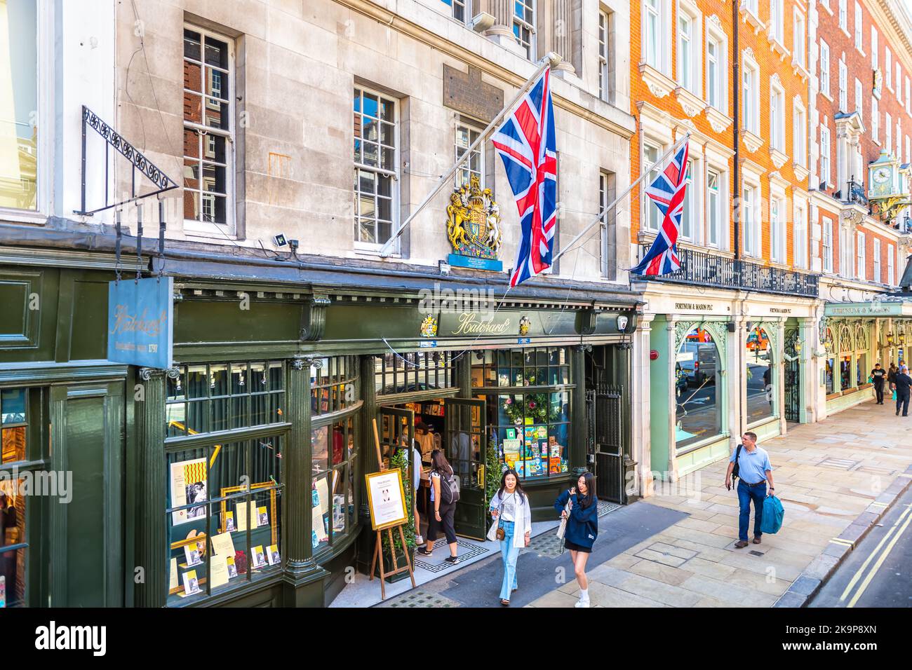 London, United Kingdom - June 22, 2018: Retail Hatchards bookstore ...