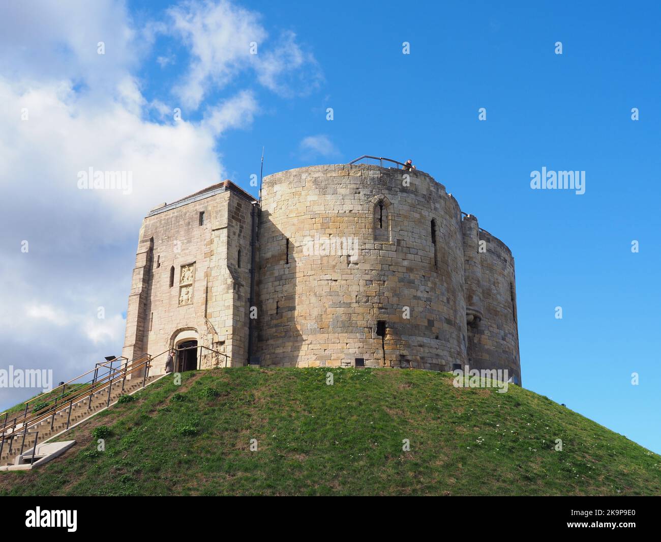 Clifford's Tower part of the ruined York Castle Stock Photo - Alamy